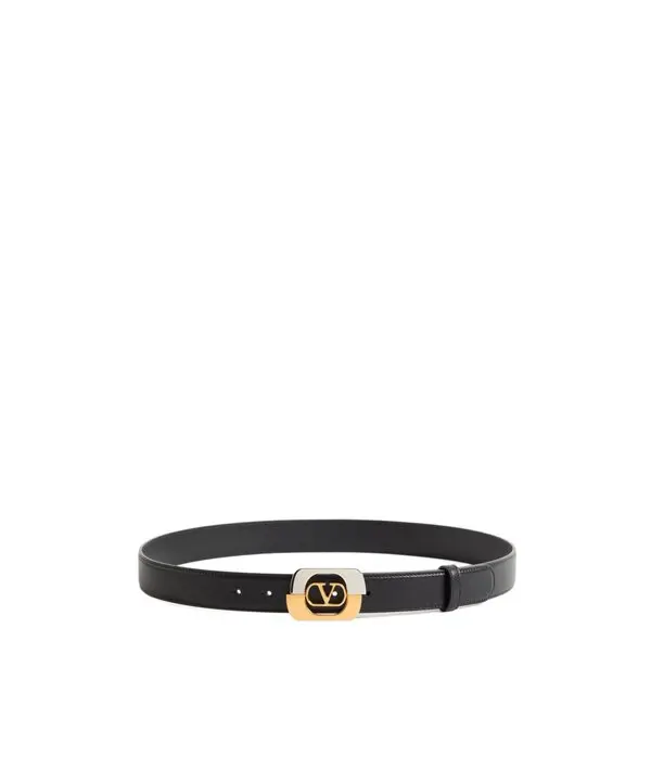 Valentino Garavani Vlogo Signature Belt - Black