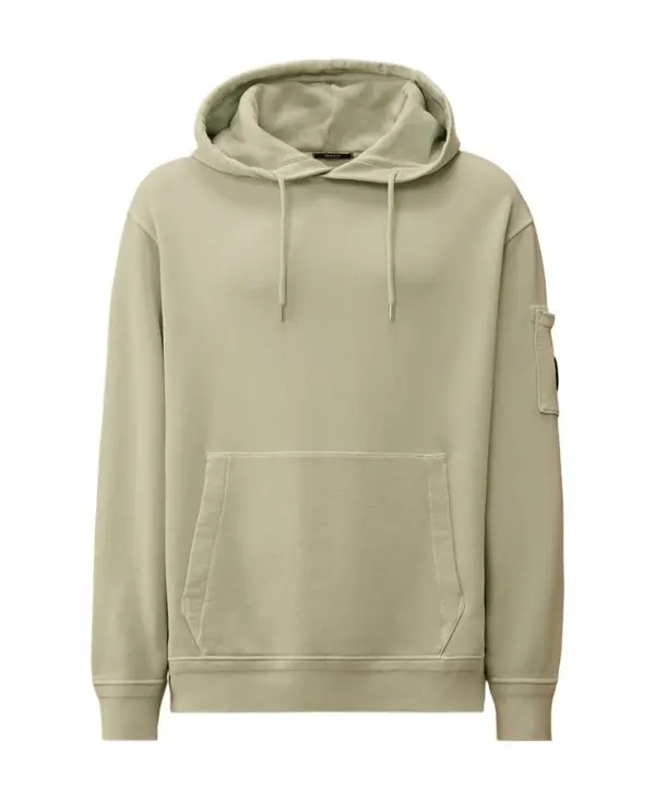 C.P. COMPANY Lens-detail Pocket Hoodie - Light Blue