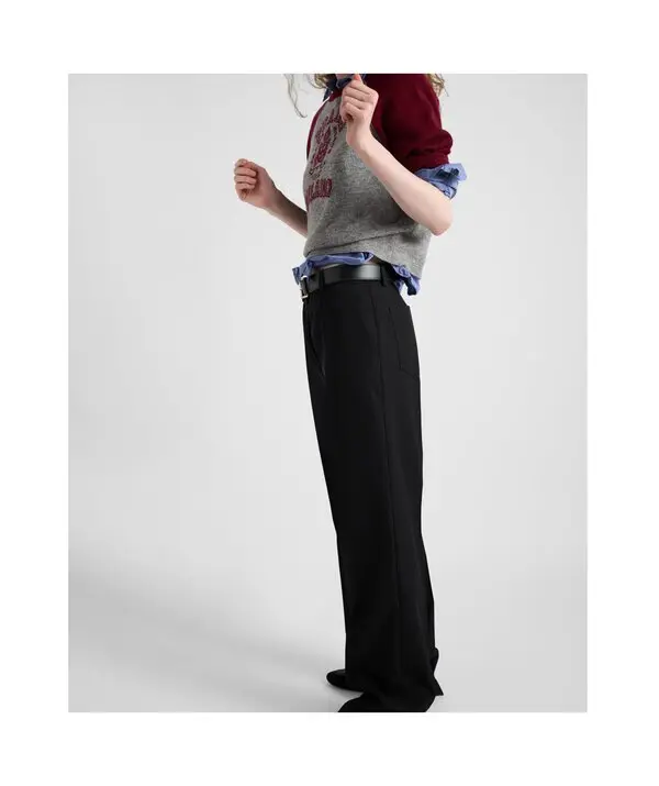 Prada Turn-up Hem Trousers - Black