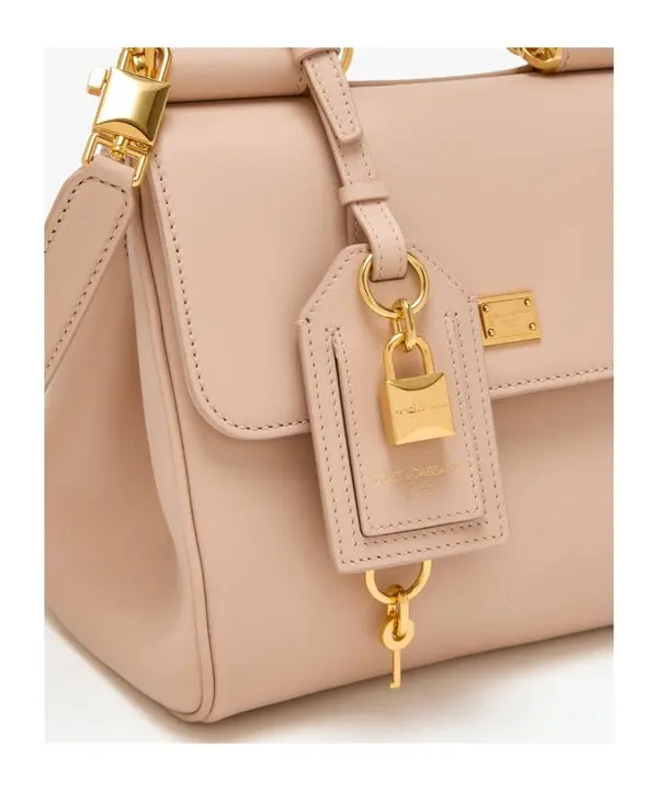 Dolce & Gabbana My Sicily Logo Plaque Handbag - Pink