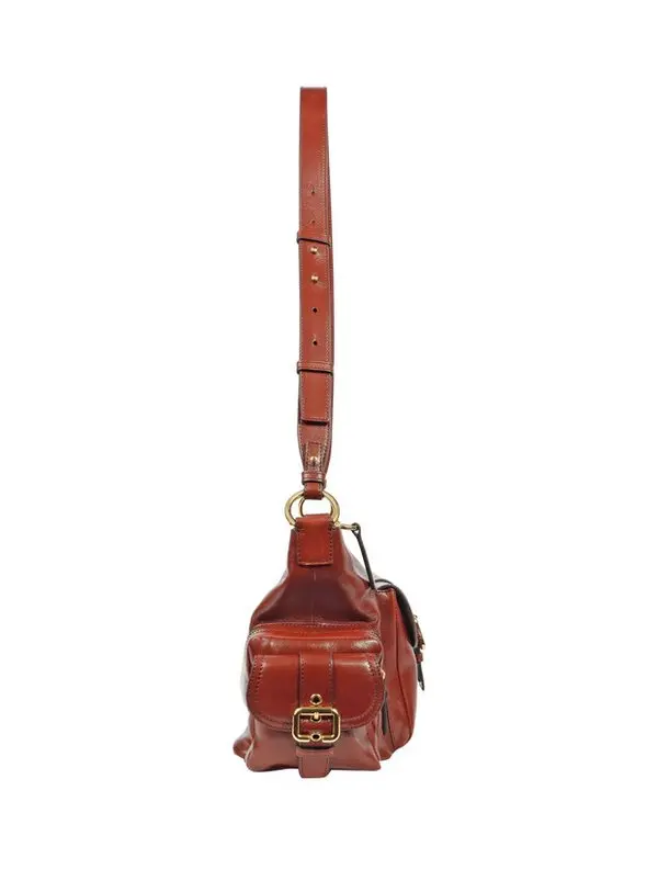 Chloé Camera Leather Crossbody Bag - Red