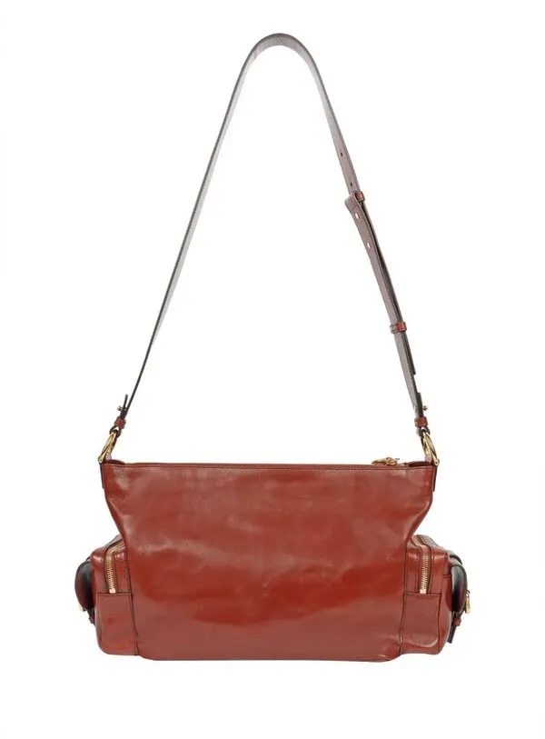 Chloé Camera Leather Crossbody Bag - Red