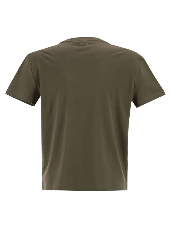 Max Mara Graphic-embroidered Crewneck T-shirt - Brown