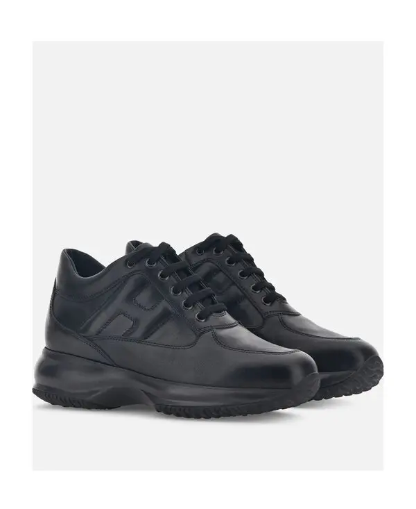 Hogan Round-toe Lace-up Sneakers