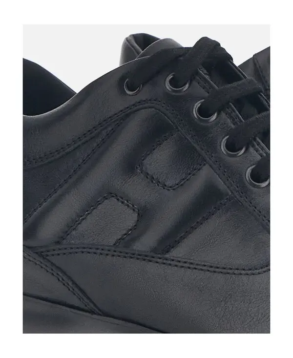 Hogan Round-toe Lace-up Sneakers