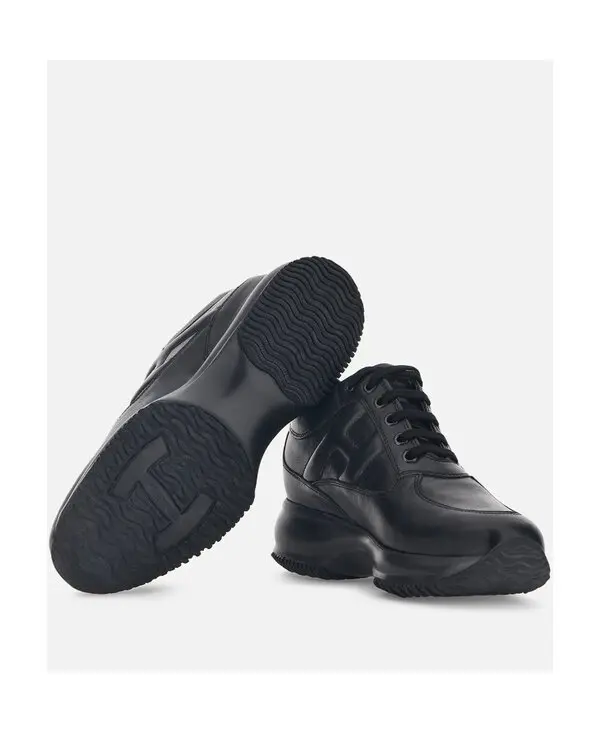 Hogan Round-toe Lace-up Sneakers