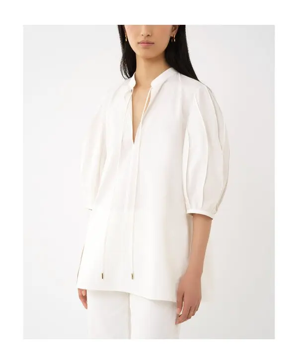 Chloé Tie-detailed Tunic Shirt - Cream