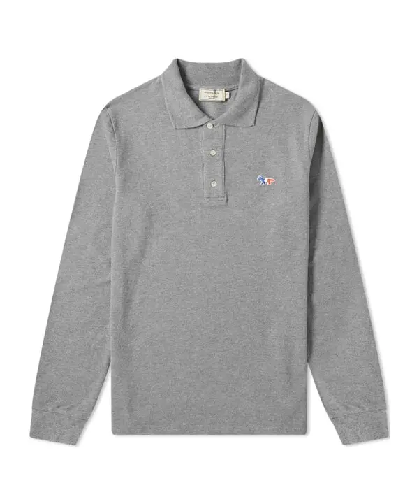 Maison Kitsuné Long-sleeved Polo Shirt