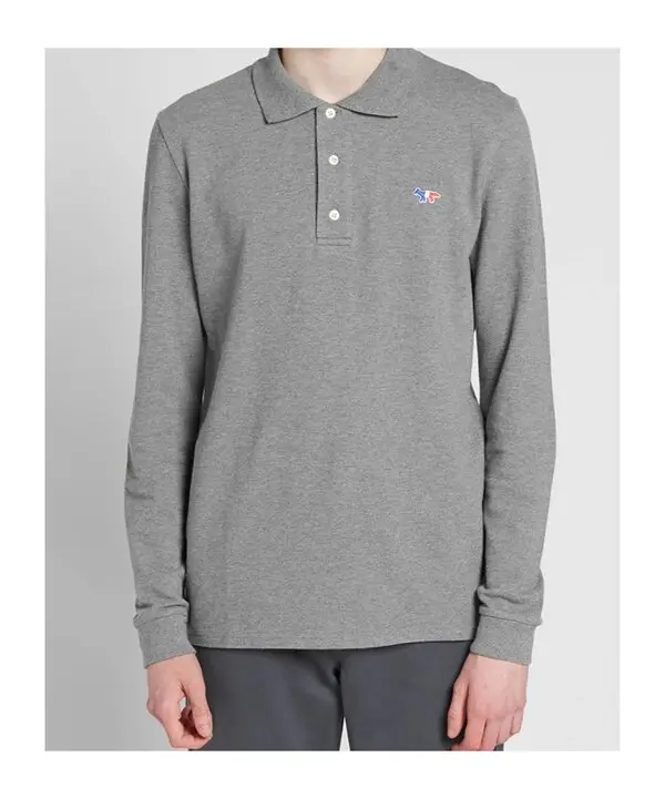 Maison Kitsuné Long-sleeved Polo Shirt
