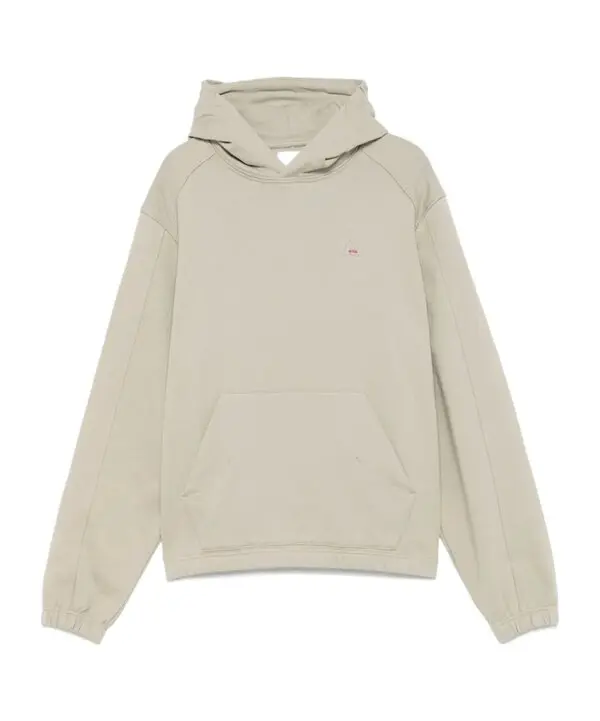 ROA Logo Embroidered Long Sleeved Hoodie - Taupe