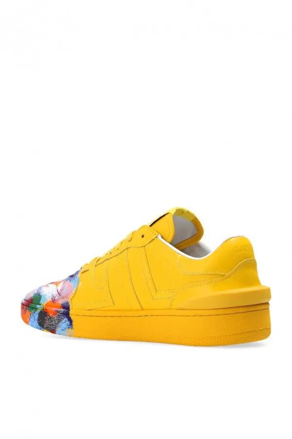 LANVIN Clay Painted-toe Sneakers - Yellow