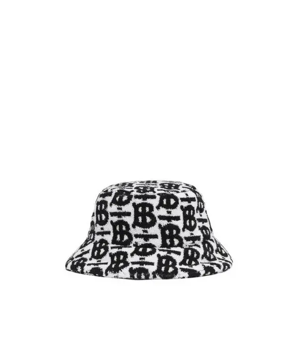 Burberry Monogram Bucket Hat - Black