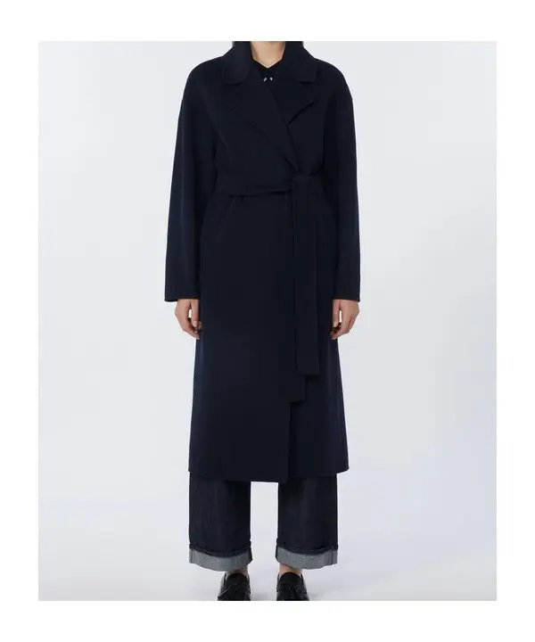Max Mara Hobby Long Coat - Midnight Blue