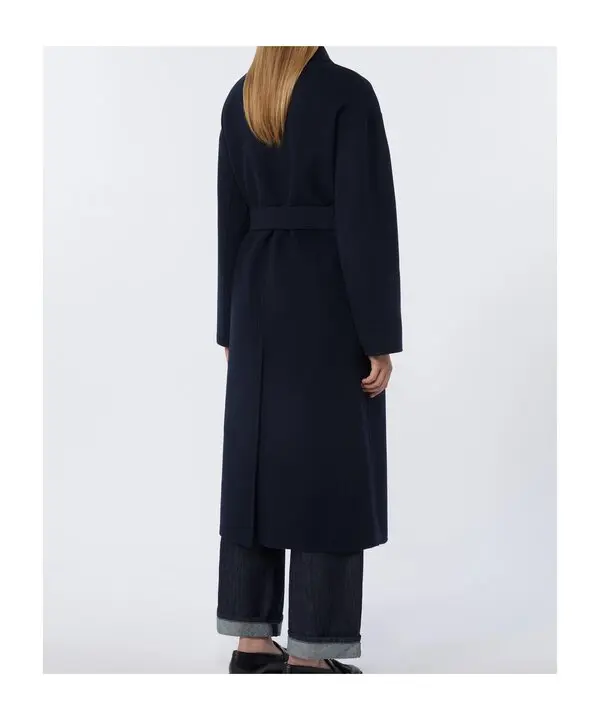 Max Mara Hobby Long Coat - Midnight Blue
