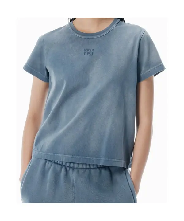 Alexander Wang T" Regular Fit Crewneck T-shirt - Blue