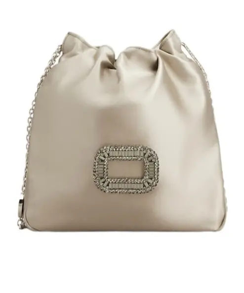 ROGER VIVIER Pilgrim Embellished Mini Shoulder Bag - Black