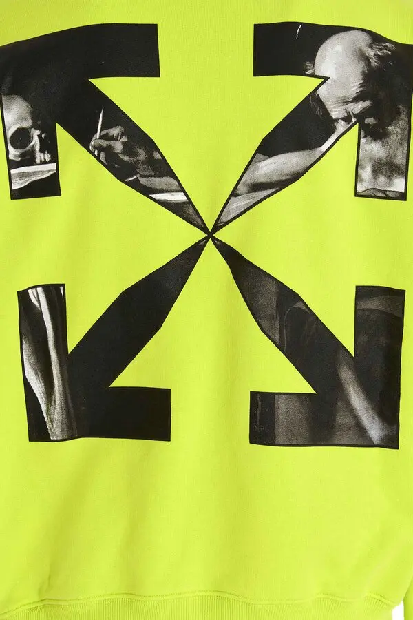 Off-White Caravaggio Arrows Hoodie - Yellow