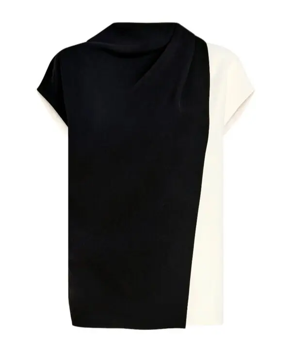 Proenza Schouler Elsa Drape-detail Blouse - Black