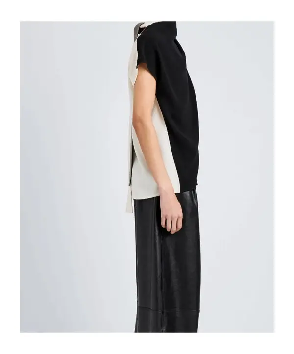 Proenza Schouler Elsa Drape-detail Blouse - Black