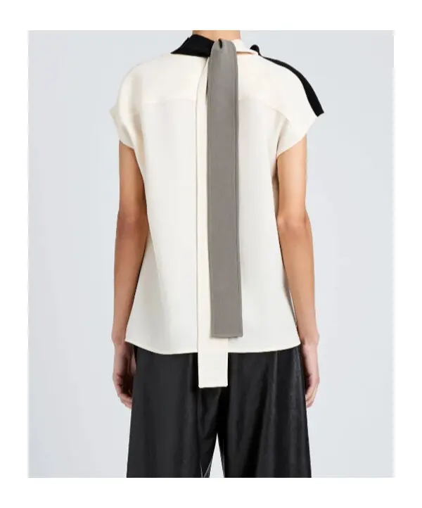 Proenza Schouler Elsa Drape-detail Blouse - Black