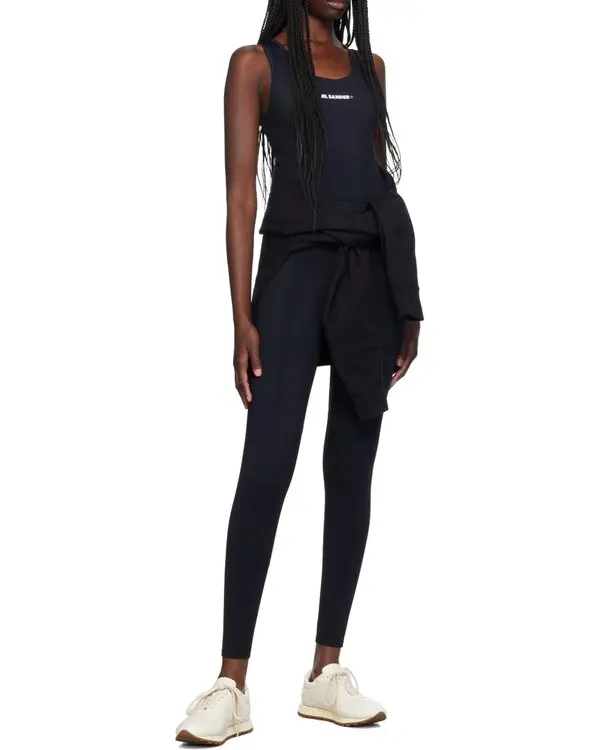 JIL SANDER Logo Printed Jersey Jumpsuit