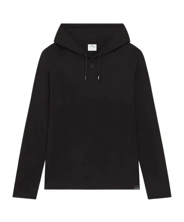 COURREGES Courrèges Logo Embroidered Drawstring Hoodie