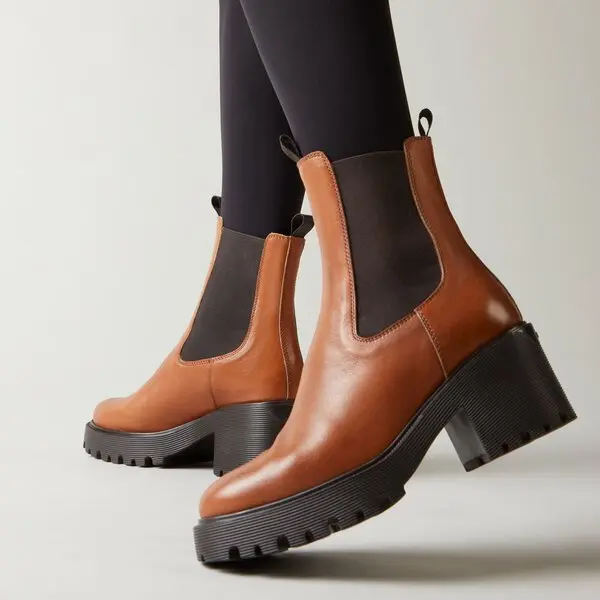 Hogan High-heeled Boots With Elastic Side And Pull Ring