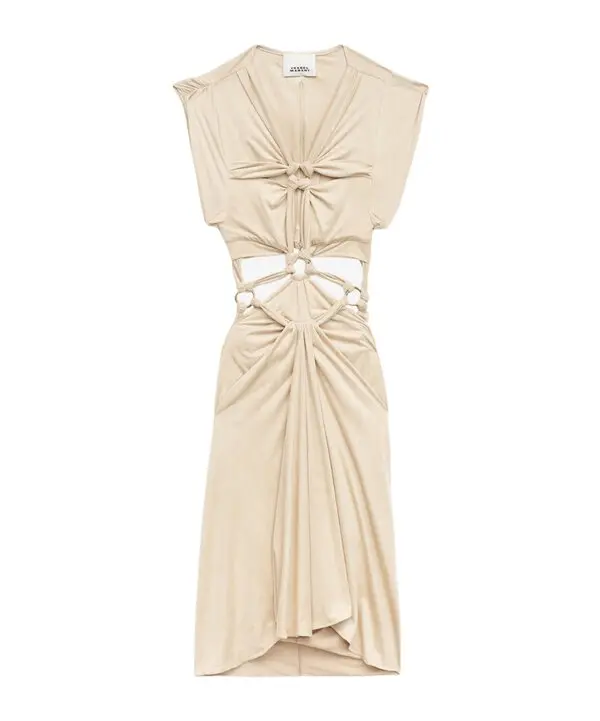 Isabel Marant Étoile Sirena V-neck Draped Dress