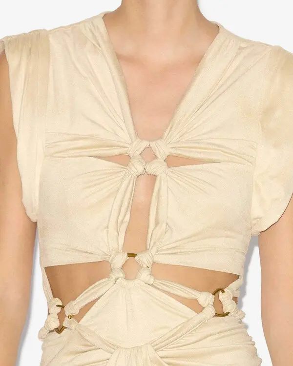 Isabel Marant Étoile Sirena V-neck Draped Dress