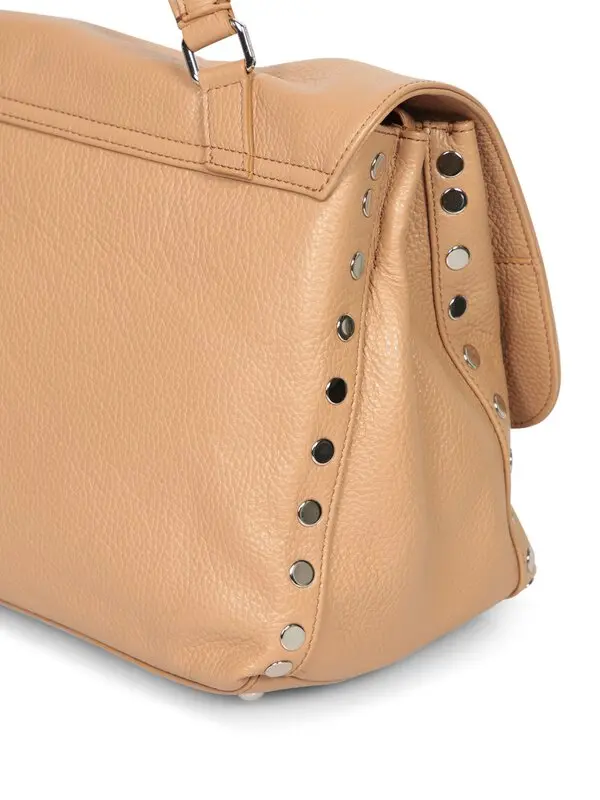 ZANELLATO Postina Rivet Shoulder Bag - Nude