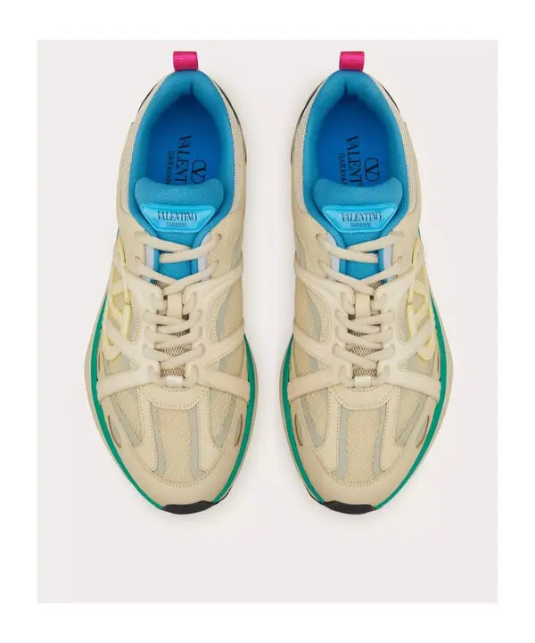 Valentino Garavani Vlogo Easyjog Lace-up Sneakers - Nude
