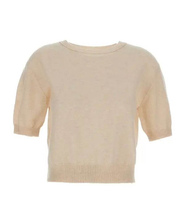 LISA YANG Ribbed Short-sleeve T-shirt - Nude