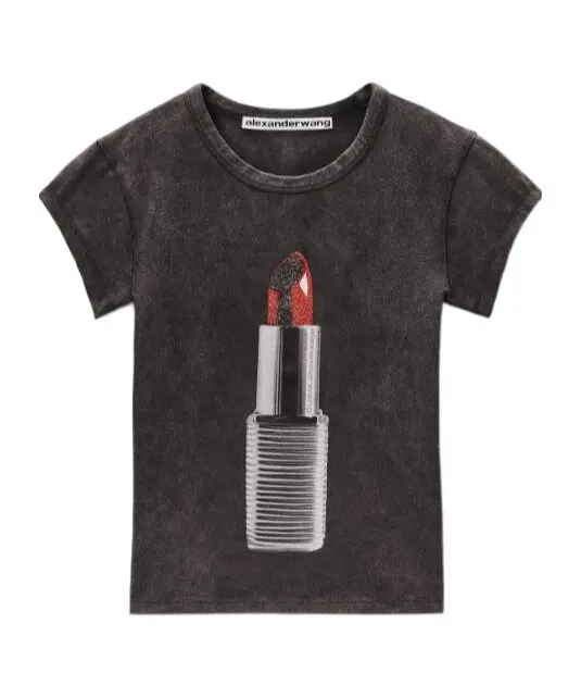 Alexander Wang Lipstick Print Crewneck T-shirt