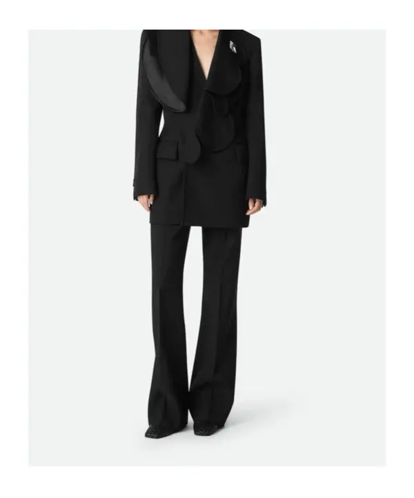 Bottega Veneta Light Wool Flared Trousers