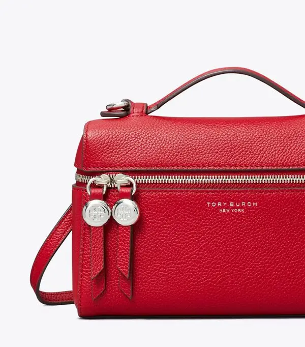 Tory Burch Romy Slim Top Handle Bag - Tory Red