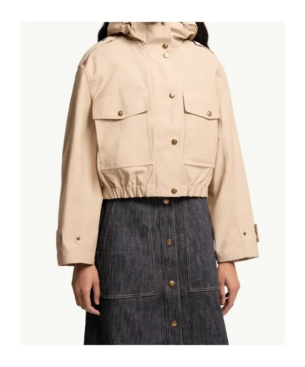 Moncler Hooded Poplin Jacket