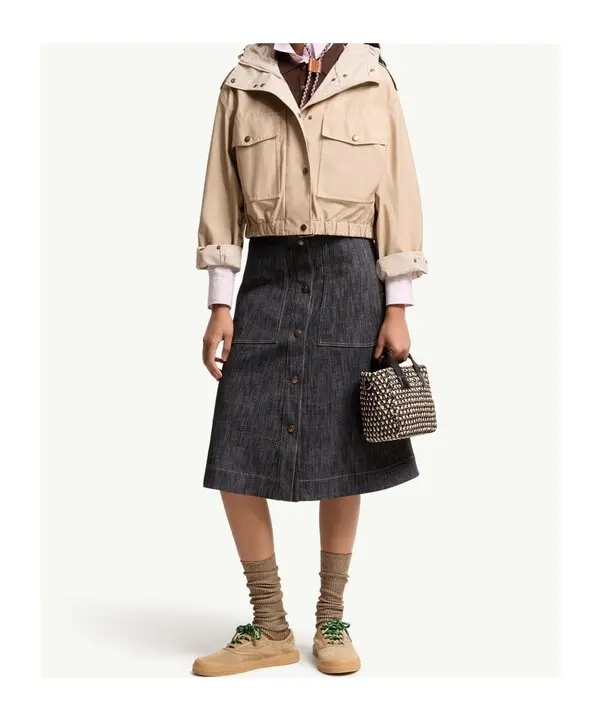 Moncler Hooded Poplin Jacket