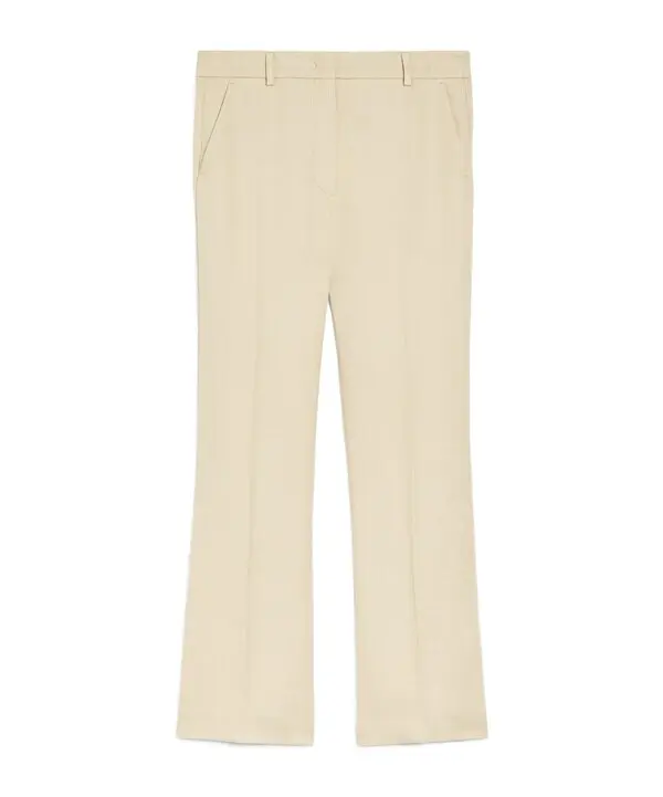 Max Mara Batavia Cotton And Linen Trousers