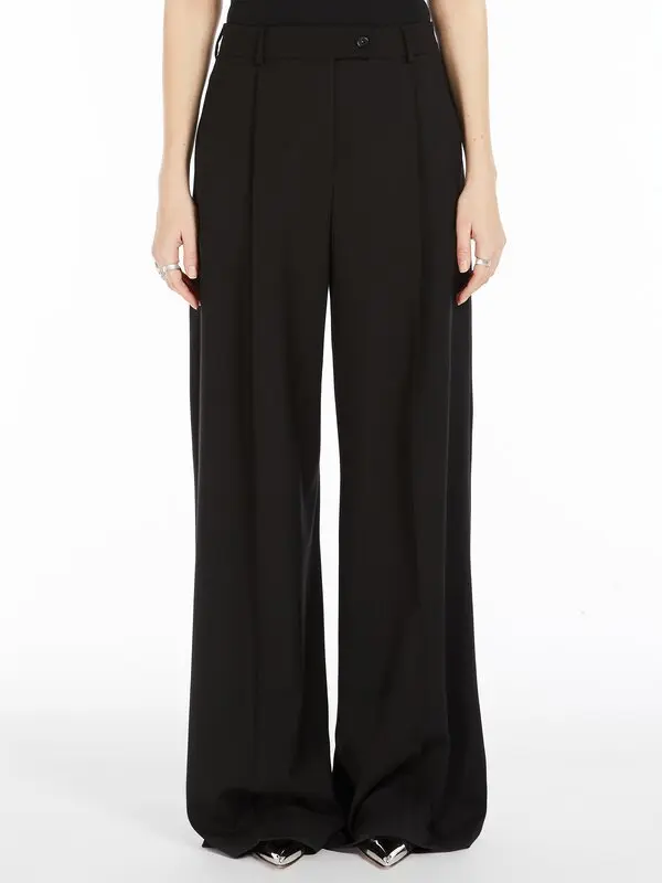 Sportmax Button Detailed Wide Leg Pants