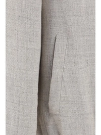 Brunello Cucinelli Zip-up Bomber Jacket With Stand Collar - Light Grey