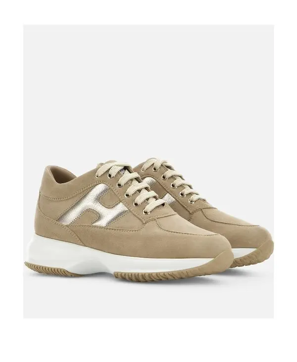Hogan Interactive Lace-up Sneakers With Logo Detail