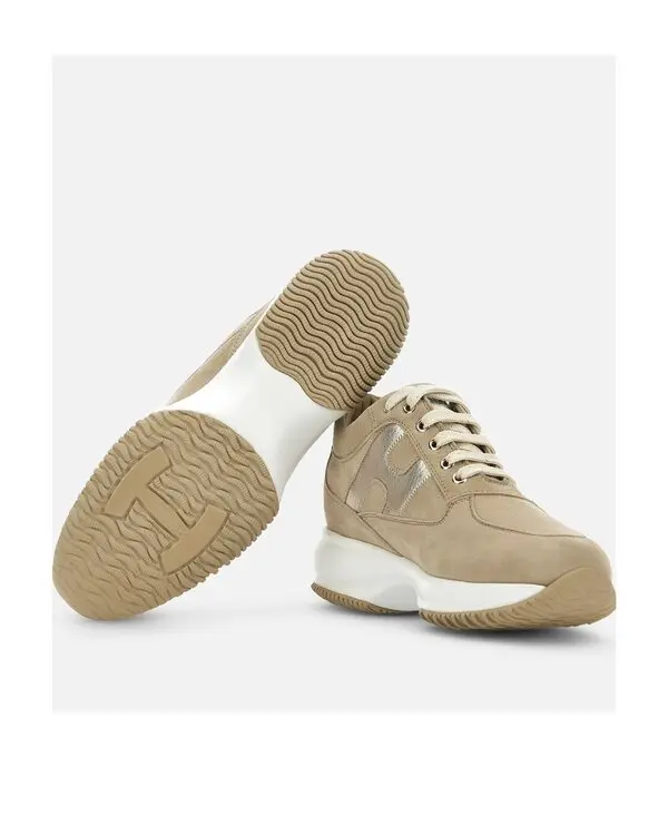 Hogan Interactive Lace-up Sneakers With Logo Detail