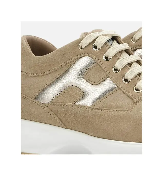 Hogan Interactive Lace-up Sneakers With Logo Detail