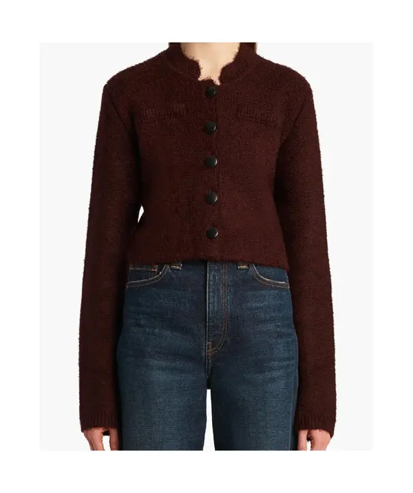 Khaite Cropped Knitted Jacket