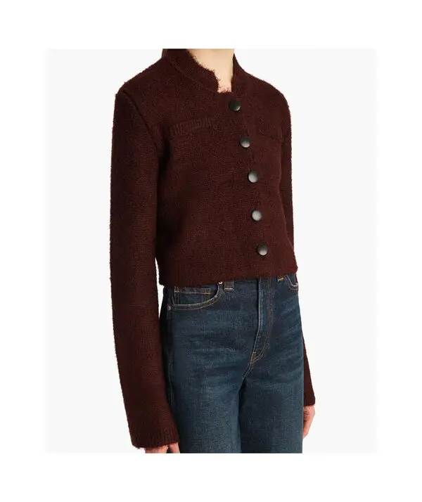 Khaite Cropped Knitted Jacket