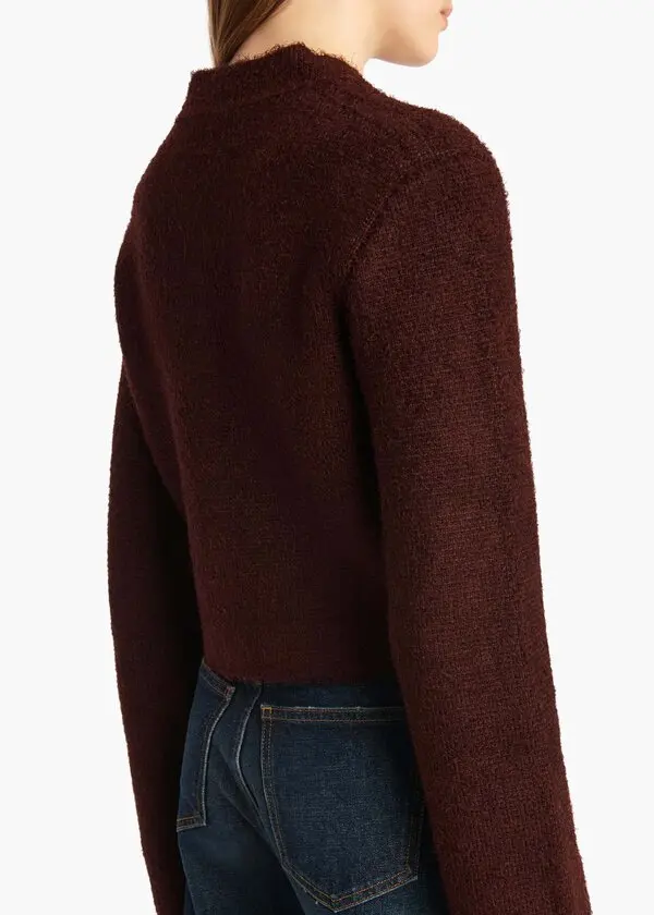 Khaite Cropped Knitted Jacket