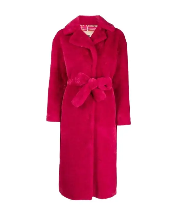 Herno Belted Faux Fur Coat