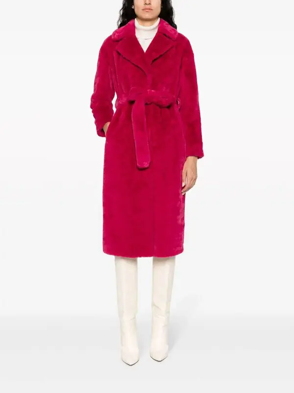 Herno Belted Faux Fur Coat