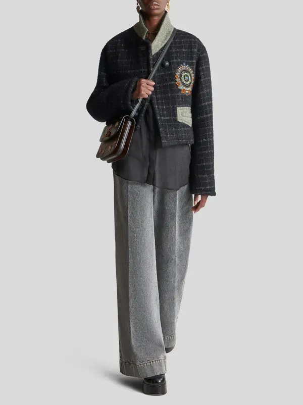 Etro Checked Embroidered Coat - No