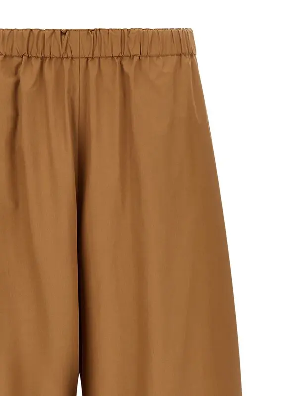 Fabiana Filippi Elasticated Waistband Wide-leg Trousers - Brown